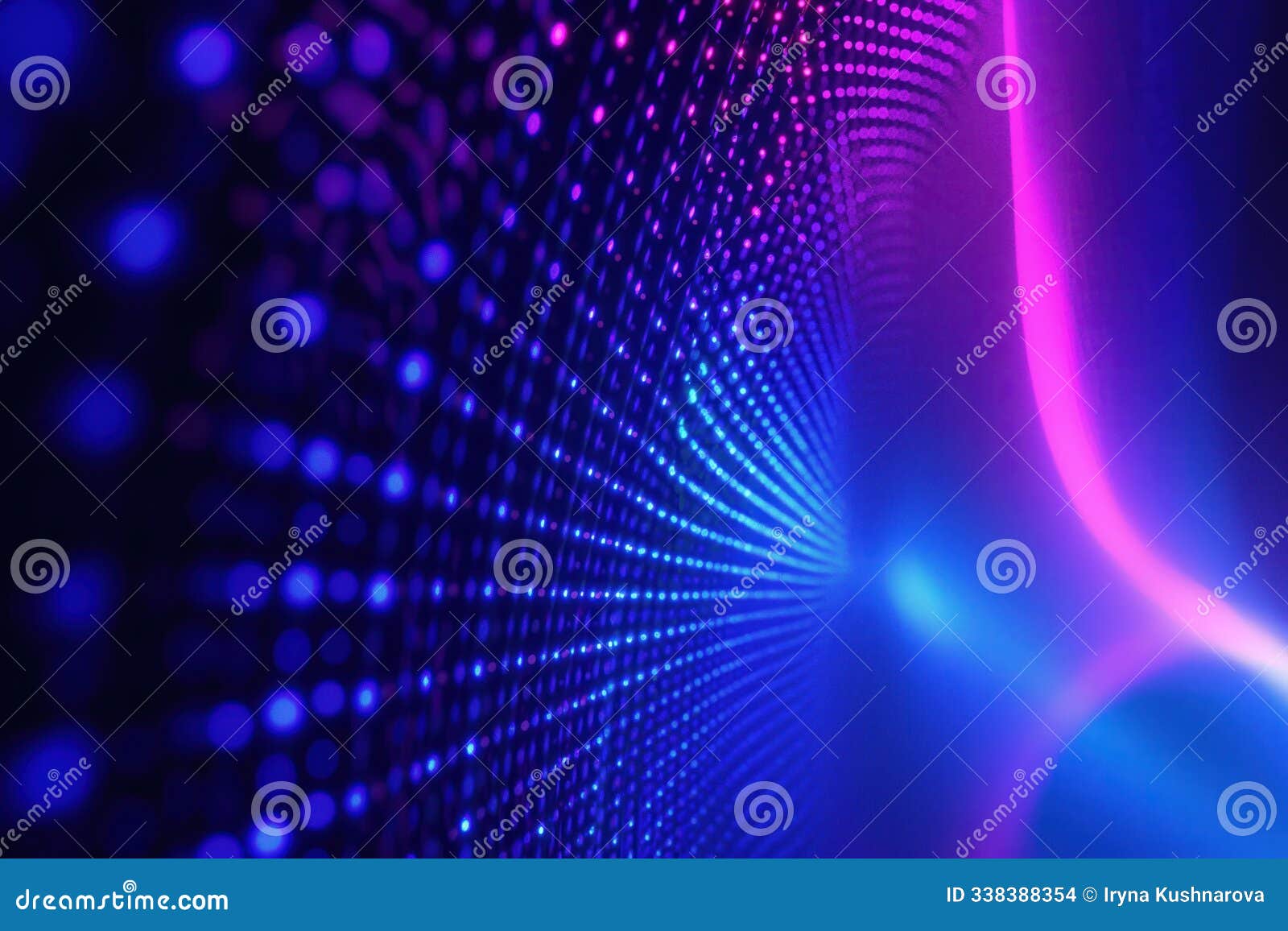 Abstract Design of Blue and Purple Light Pattern in Electromagnetic ...