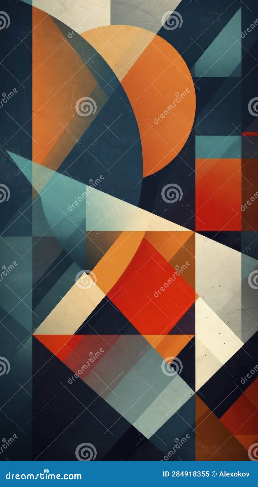 Abstract Design with Bold Angular Shapes and Contrasting Color Palette ...