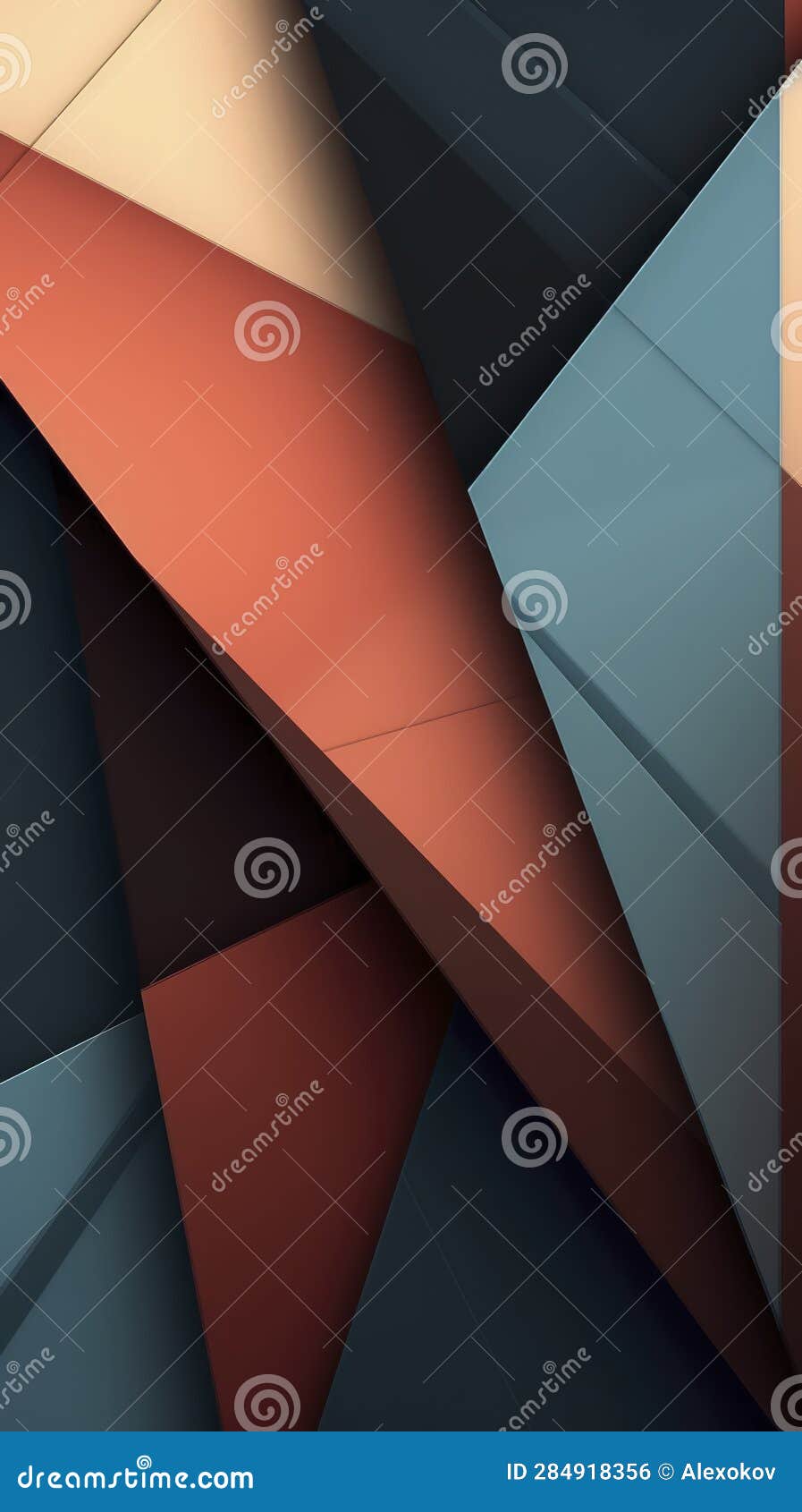 Abstract Design with Bold Angular Shapes and Contrasting Color Palette ...