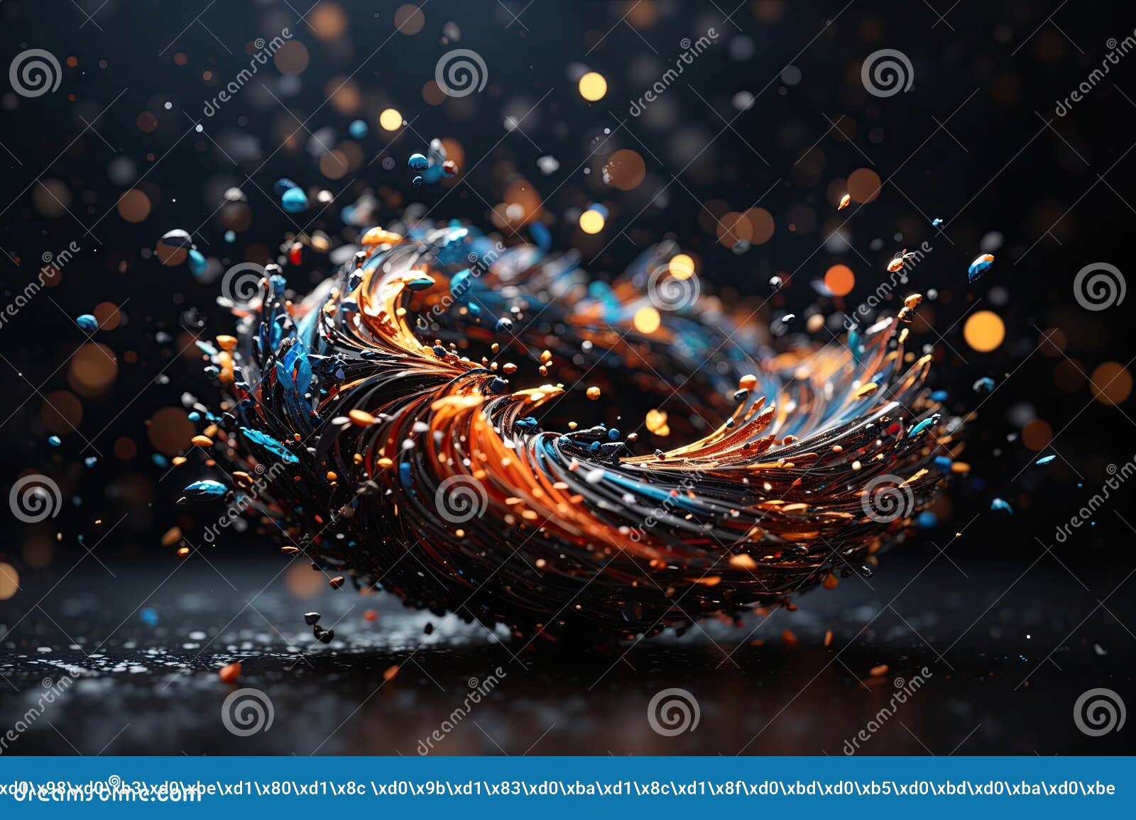 Abstract Design of Bright Colored Powder or Dust Colorfull Particles ...