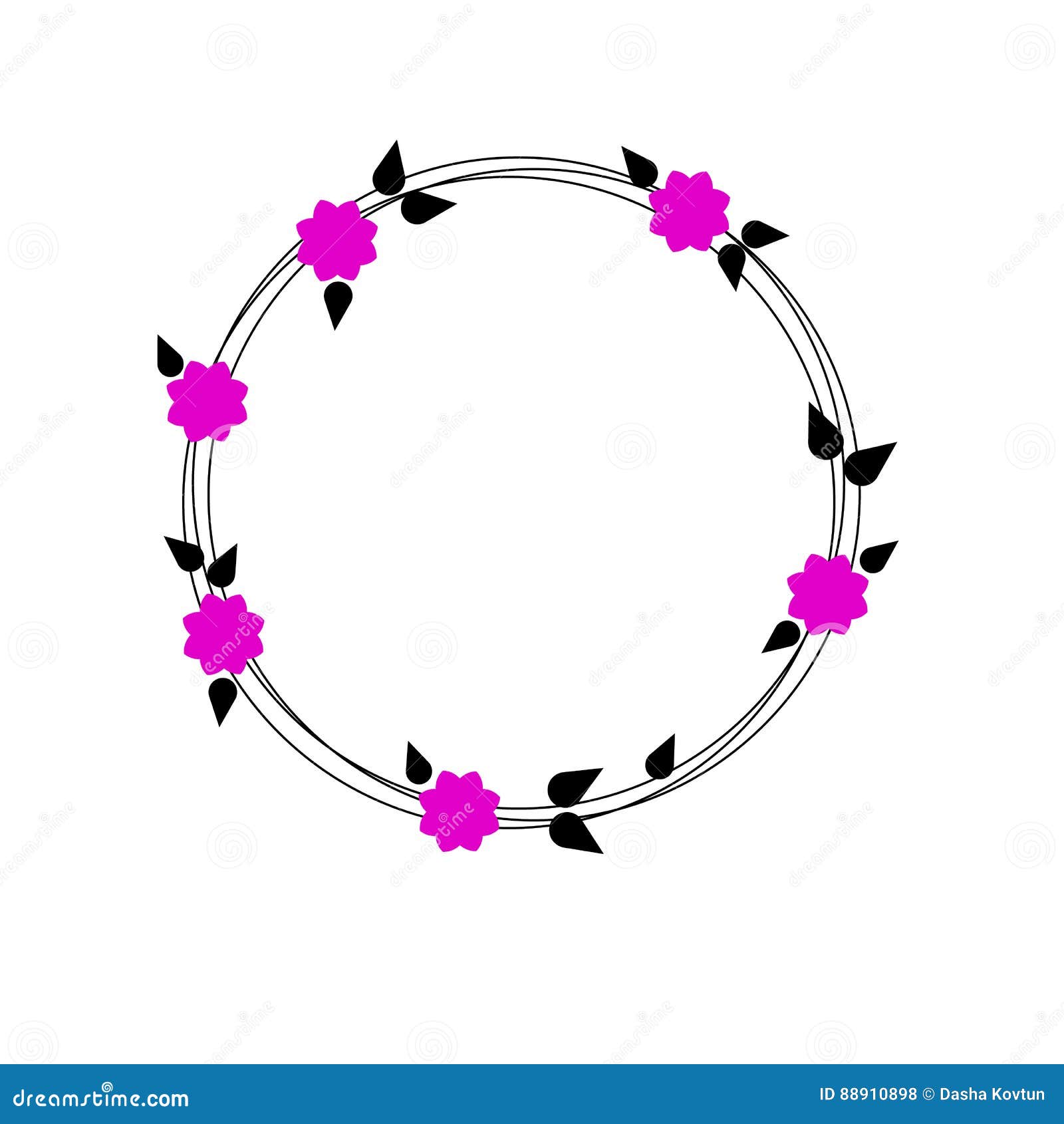 Abstract Design Circle Element Vector Sign Flower Stock Vector ...