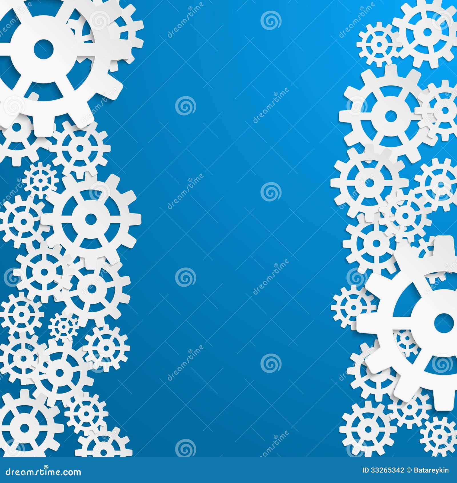 Abstract Design with Cog Wheel Stock Vector - Illustration of blank ...