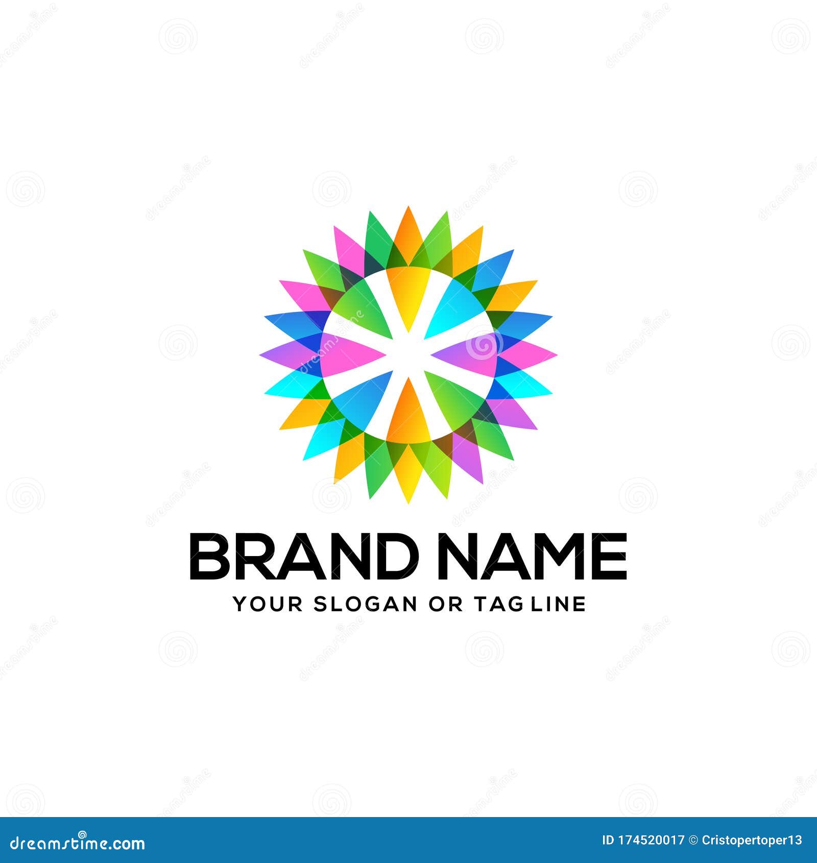 Abstract Design Colorful Round Vector Stock Vector - Illustration of ...