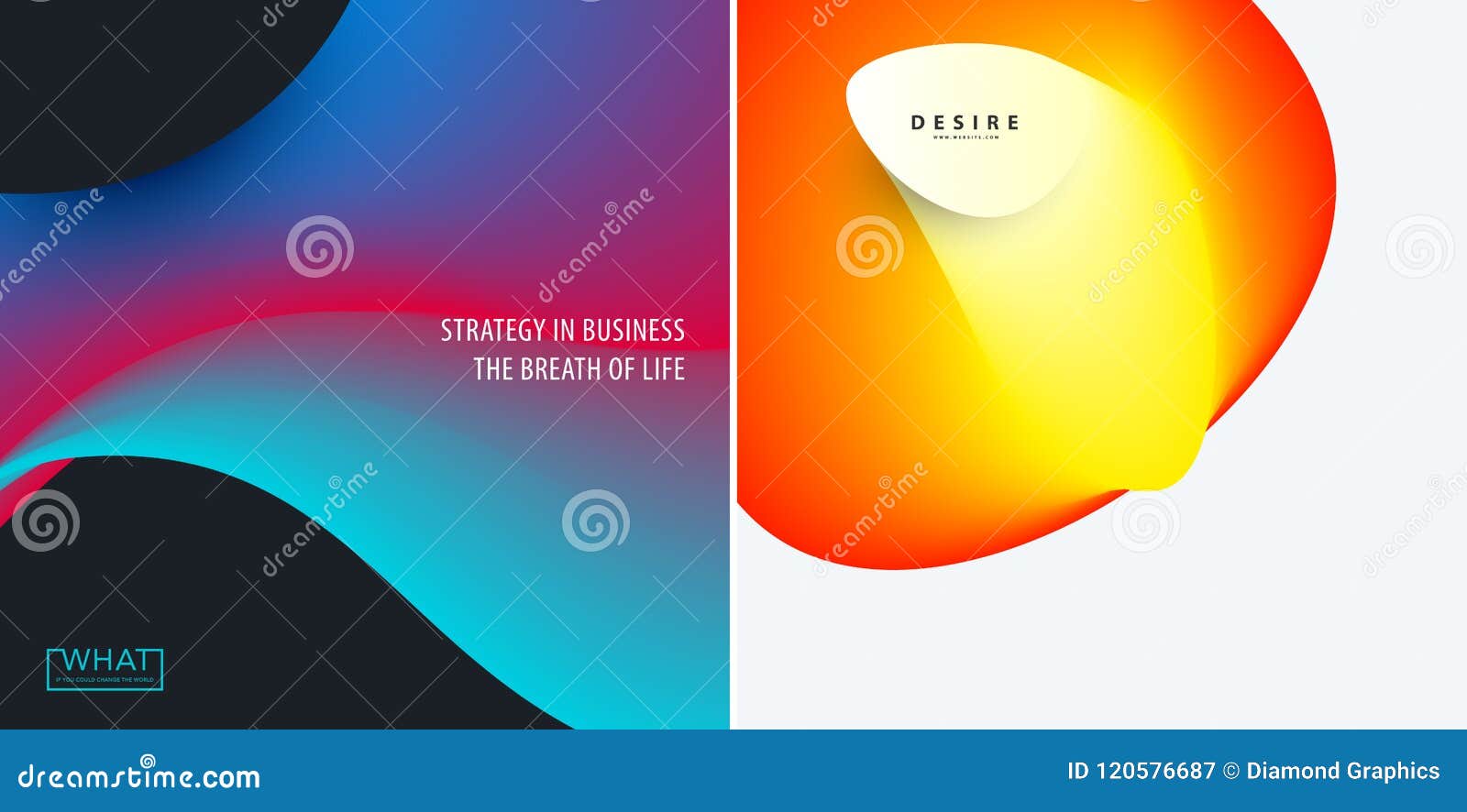 Abstract Design of Colourful Flow Vector Elements for Modern Background ...