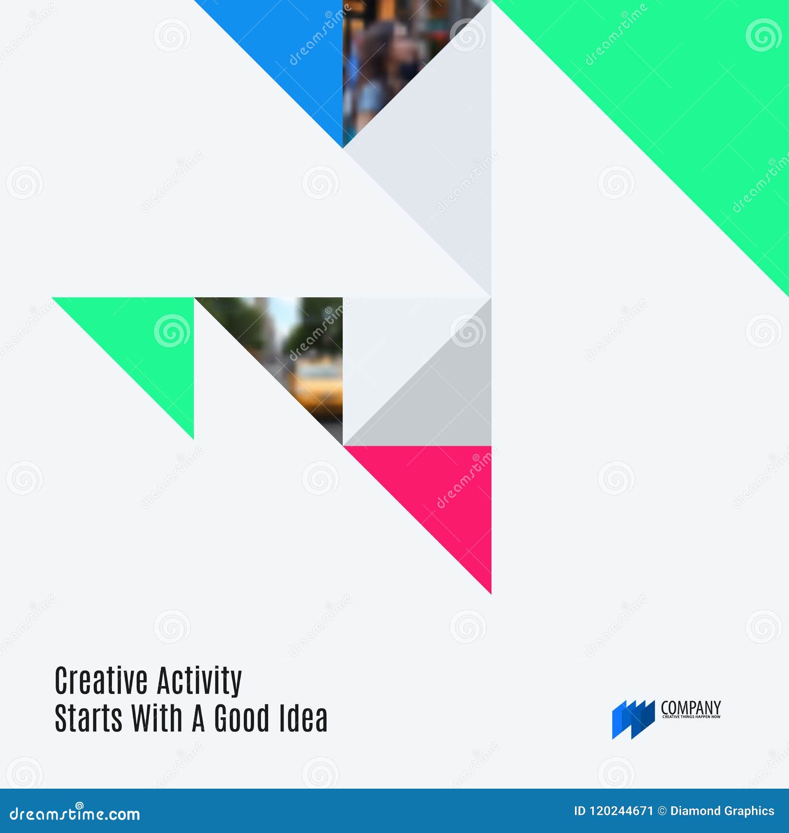 Abstract Design of Colourful Vector Elements for Modern Background with ...