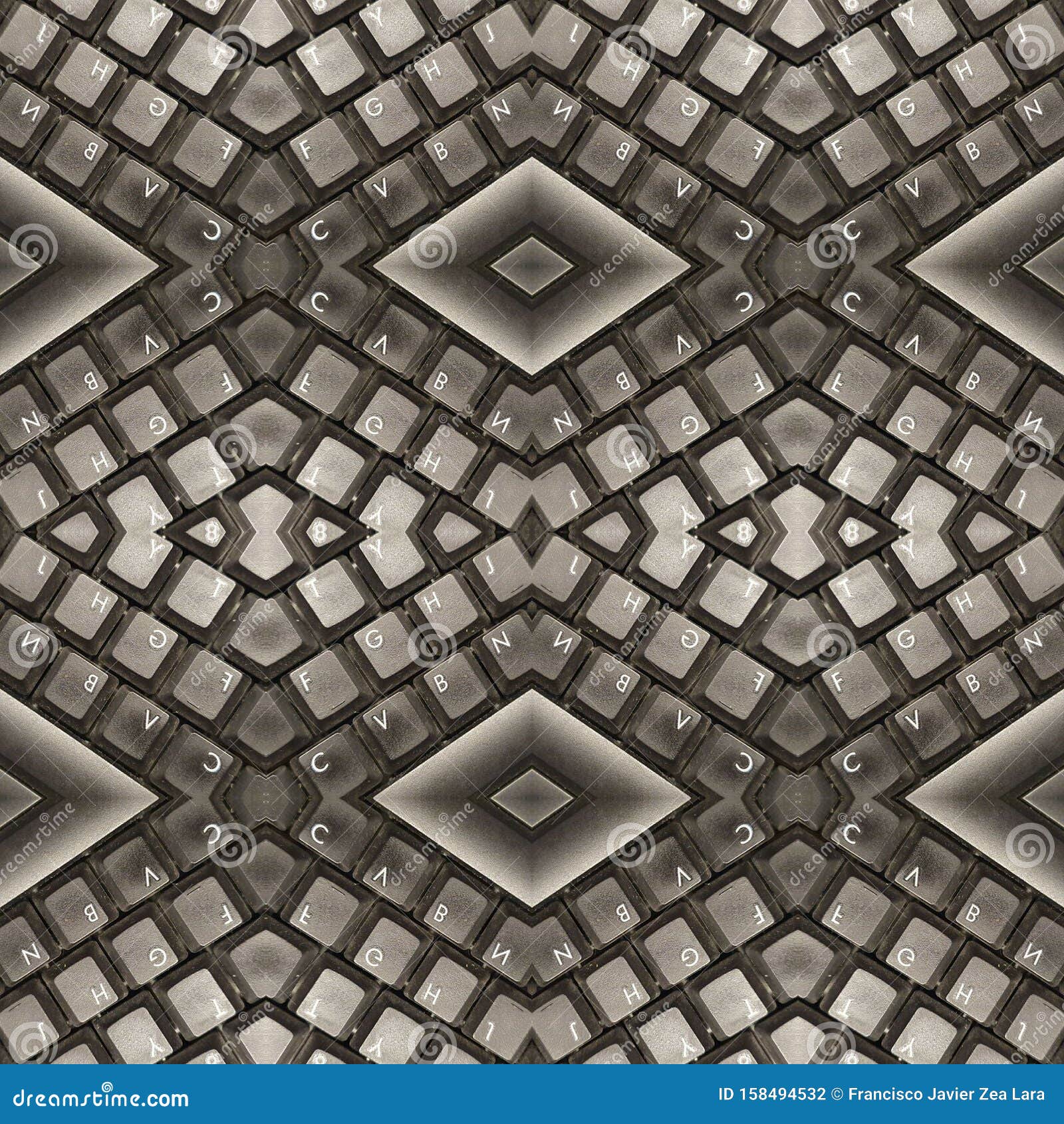 Abstract Design with Computer Keyboard Image, Background and Texture ...