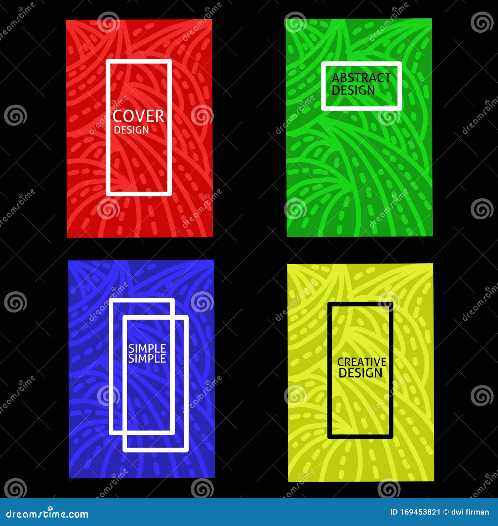 Abstract Design of Cover Book Template Stock Illustration ...