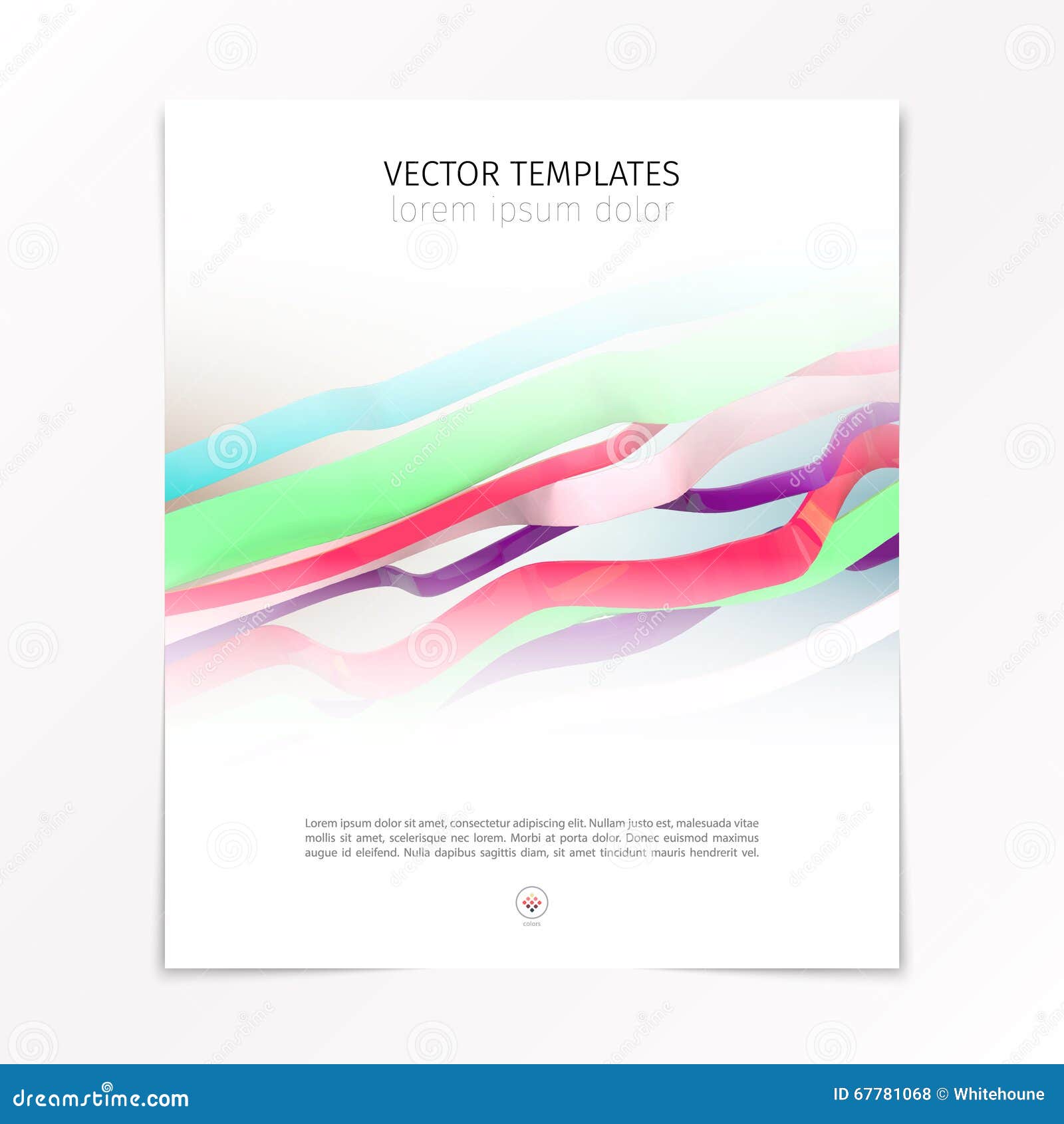 Abstract Design Cover Page Template Stock Vector - Illustration of ...