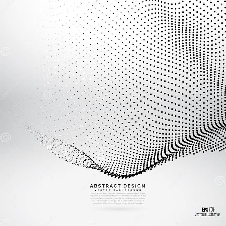 Abstract Design Dots Background Stock Vector - Illustration of white ...
