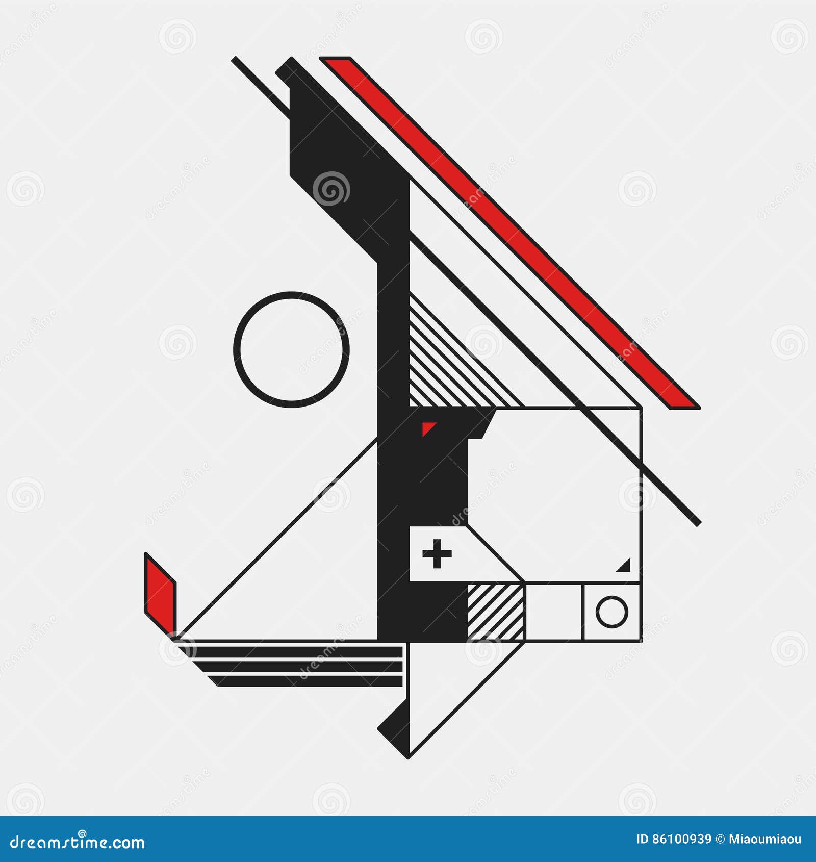 Abstract Design Element in Constructivism Style Stock Vector ...