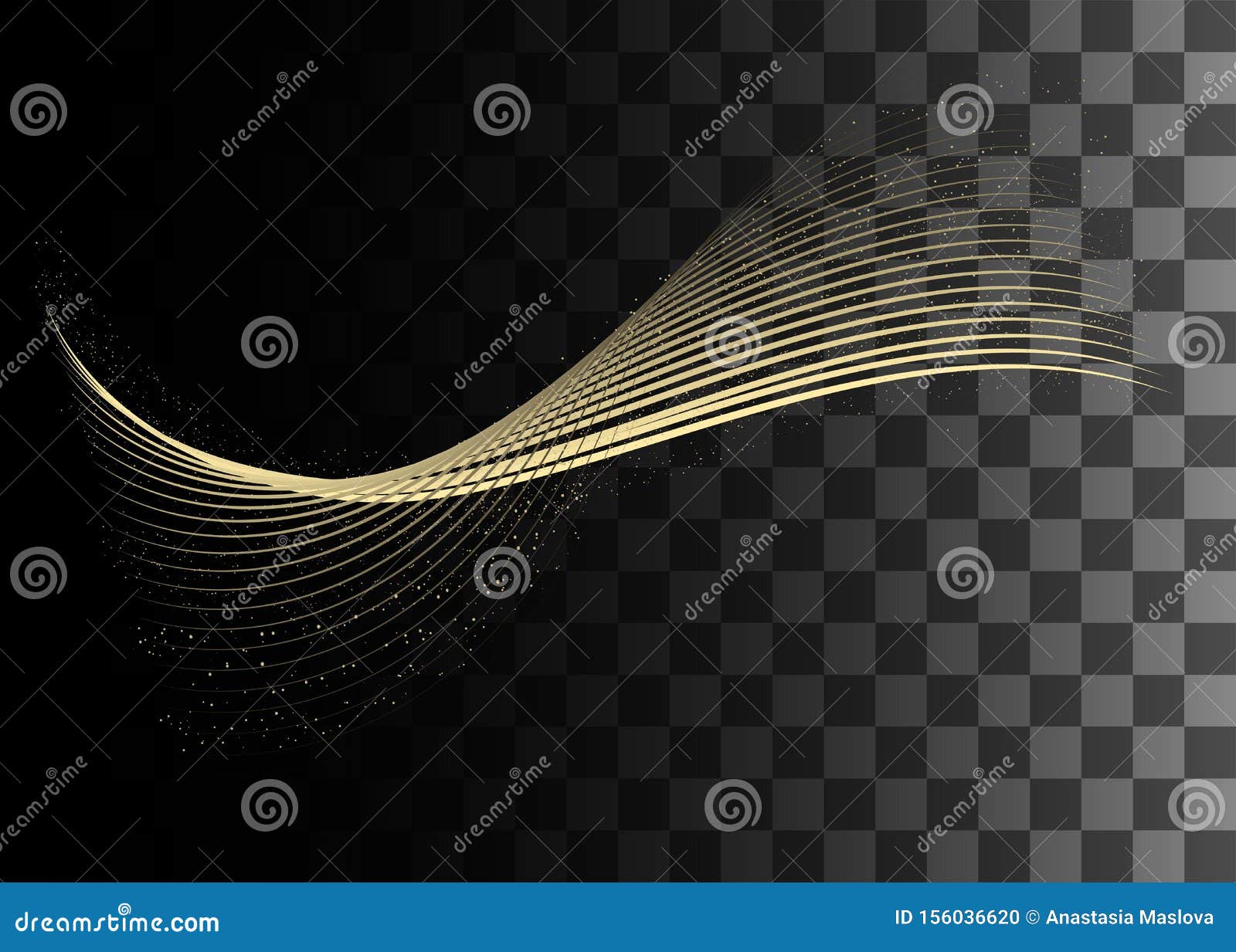 Abstract Design Element Golden Color Effect Vector Illustration on ...