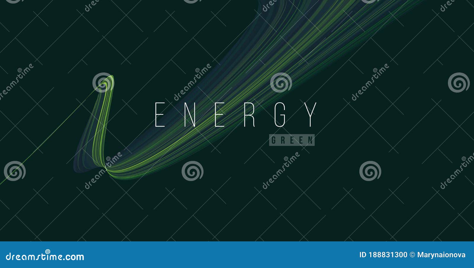 Abstract Design Element of Green Energy Line Texture Stripe Curve ...