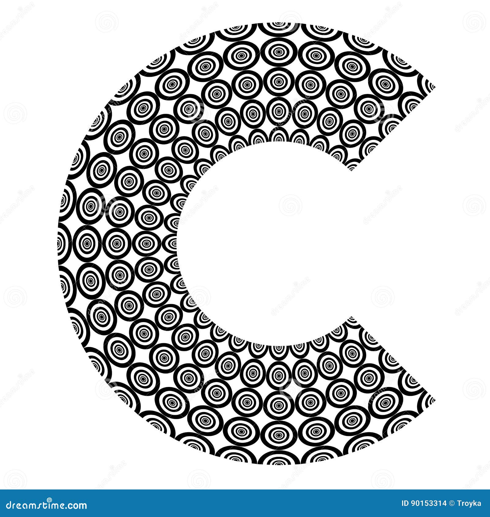 Abstract Design Element. Letter C Stock Vector - Illustration of ...