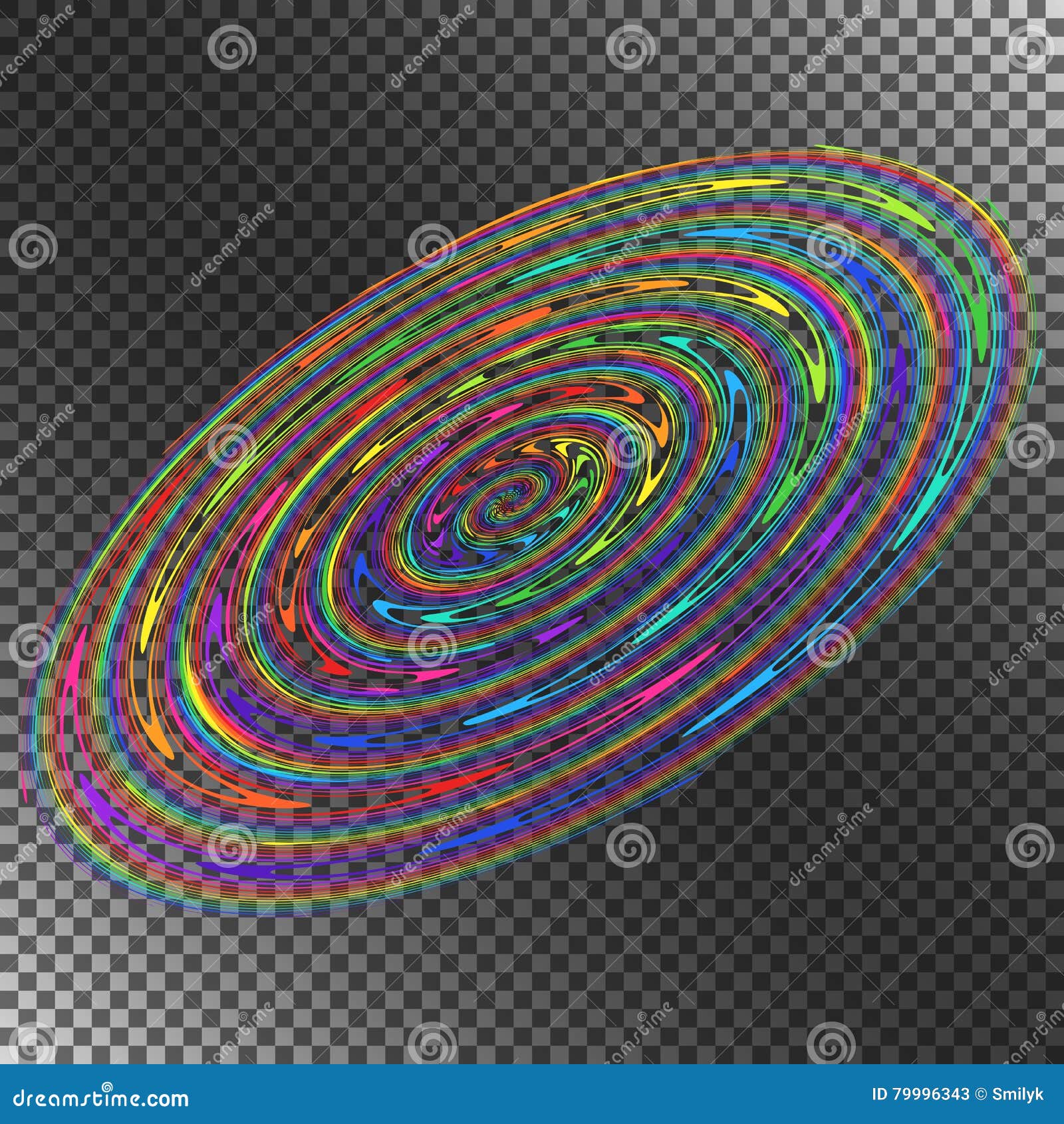 Abstract Design Element Rainbow Circle on Transparent Background Stock ...