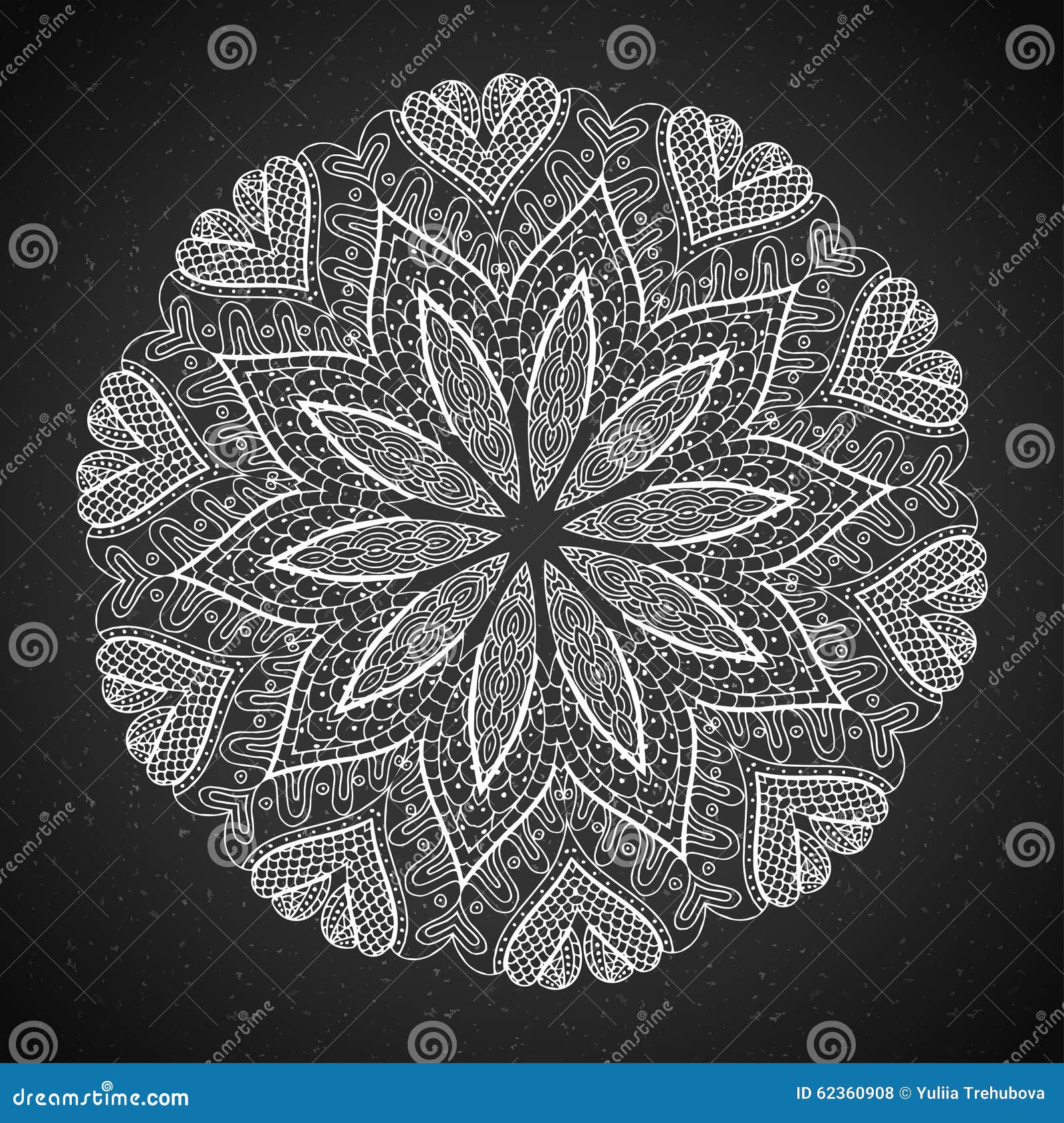 Abstract Design Element. Round Mandala in Vector. Graphic Template for ...