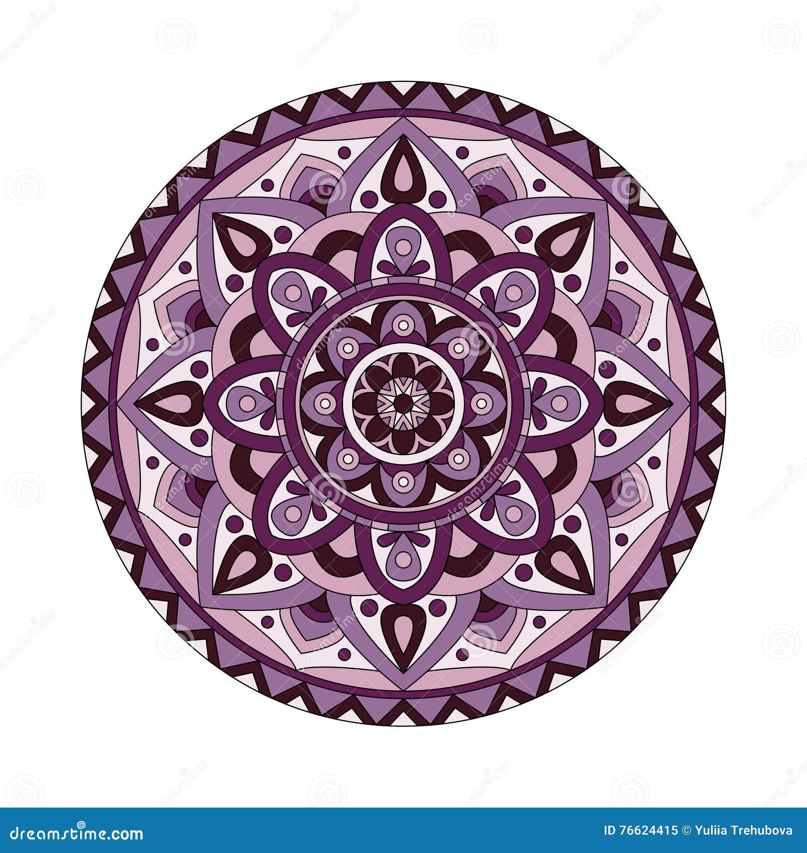 Abstract Design Elements. Round Mandalas in Vector. Graphic Template ...