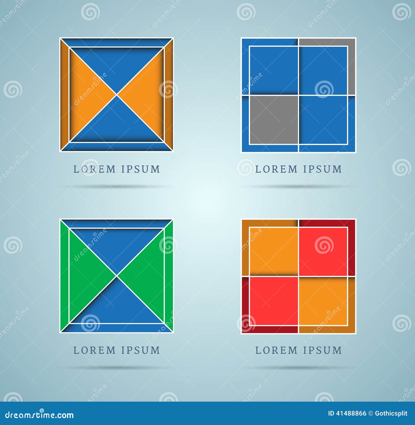 Abstract design elements stock vector. Illustration of colorful - 41488866