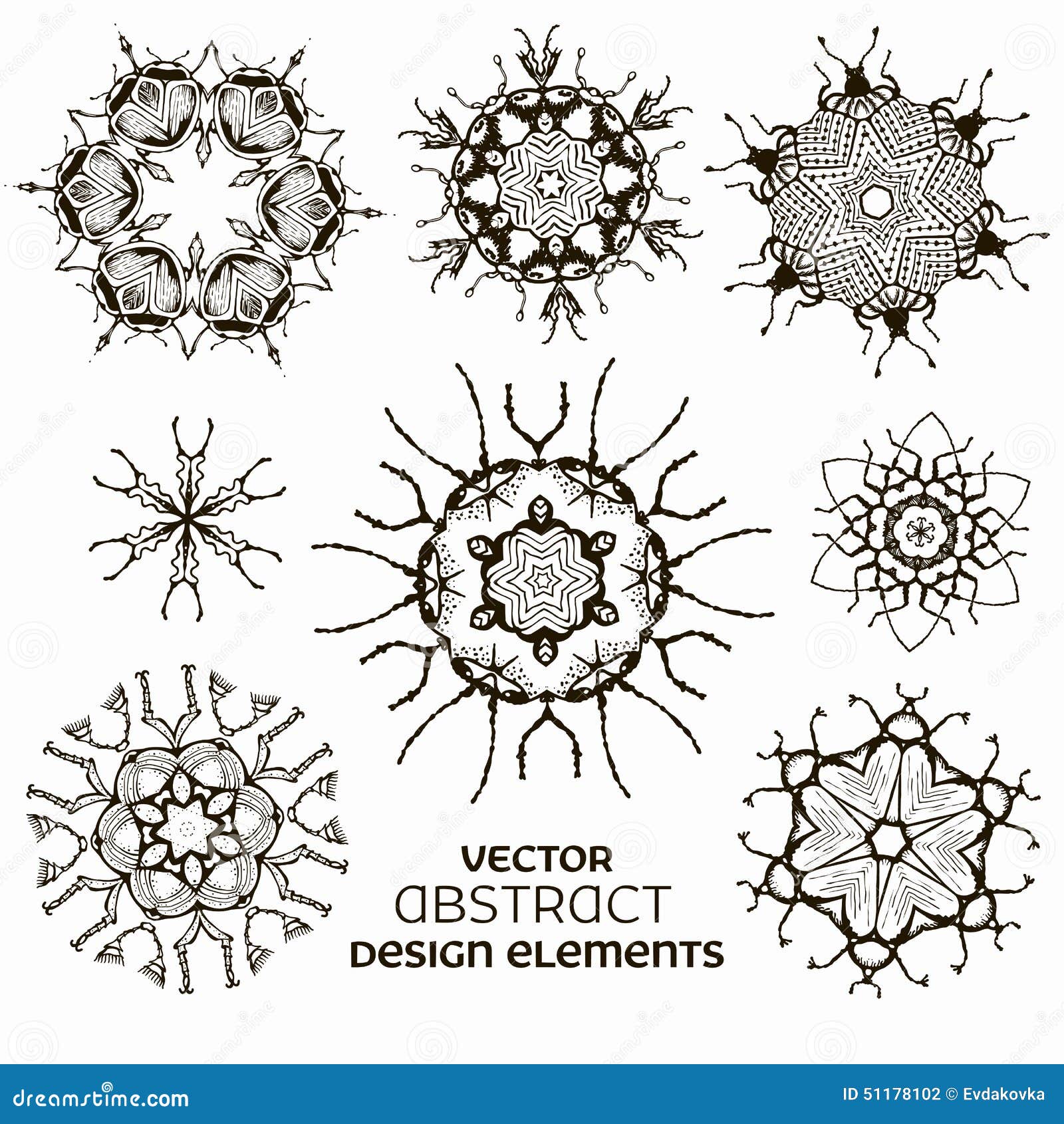 Abstract Design Elements Set Stock Vector - Illustration of germ ...
