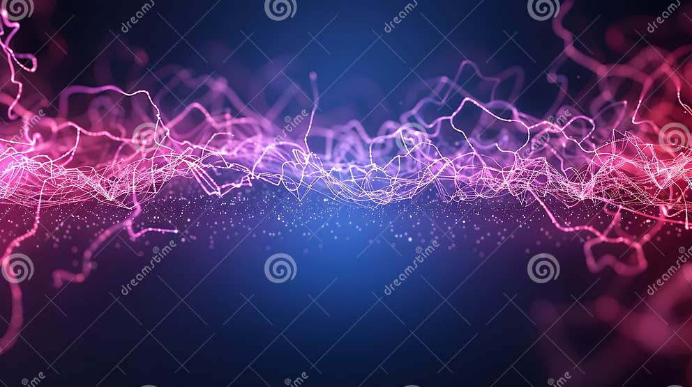 Abstract Border Design with Light Effects and Matrix Style Stock ...