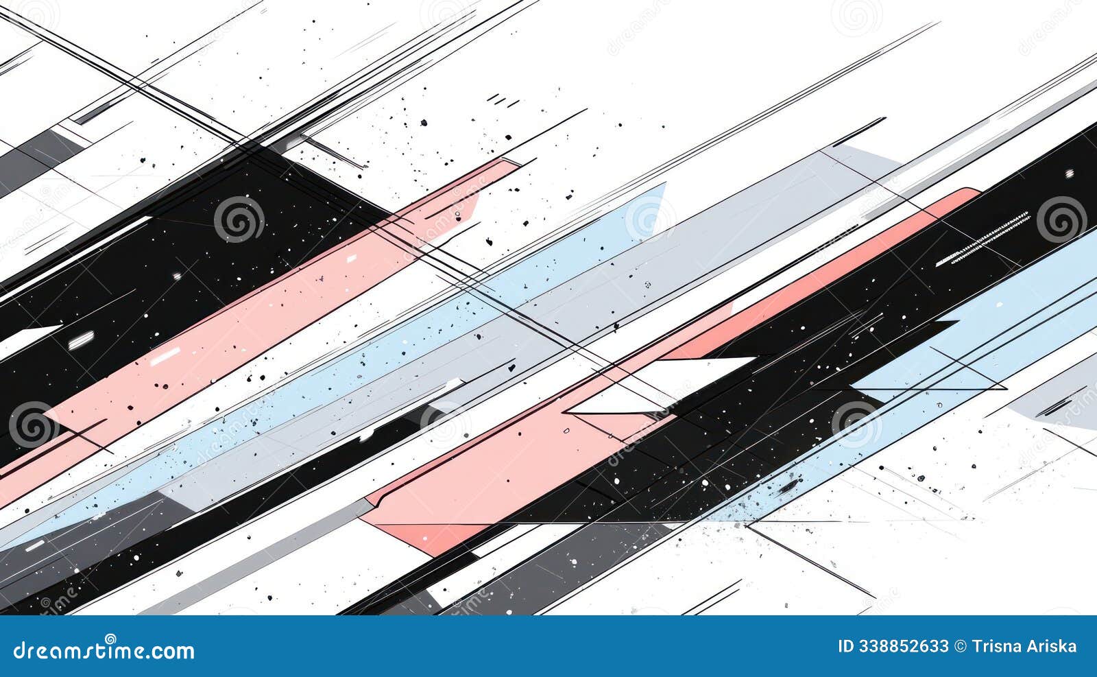 Abstract Design Featuring Dynamic Lines and Shapes in a Modern Color ...