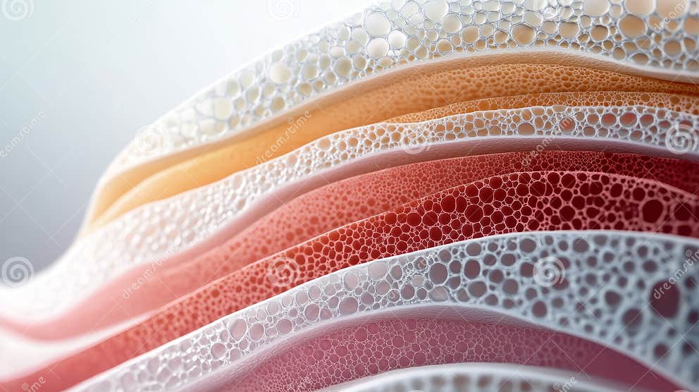 Abstract Design Featuring Layered Colors with Bubbles, Creating a ...