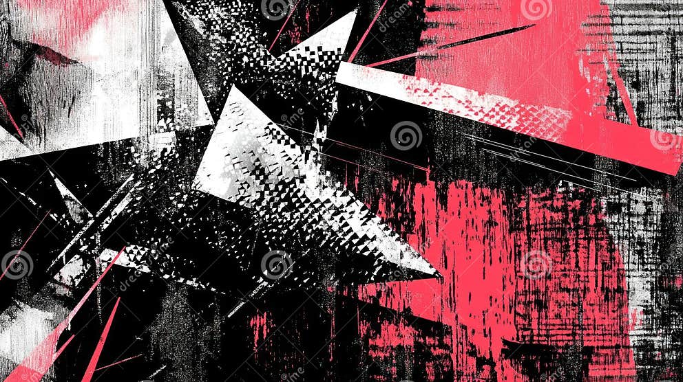Abstract Design Featuring Sharp Shapes and Contrasting Colors for ...
