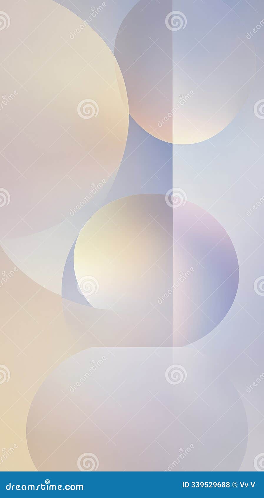 Soft Pastel Abstract Geometric Design with Circles Stock Photo - Image ...