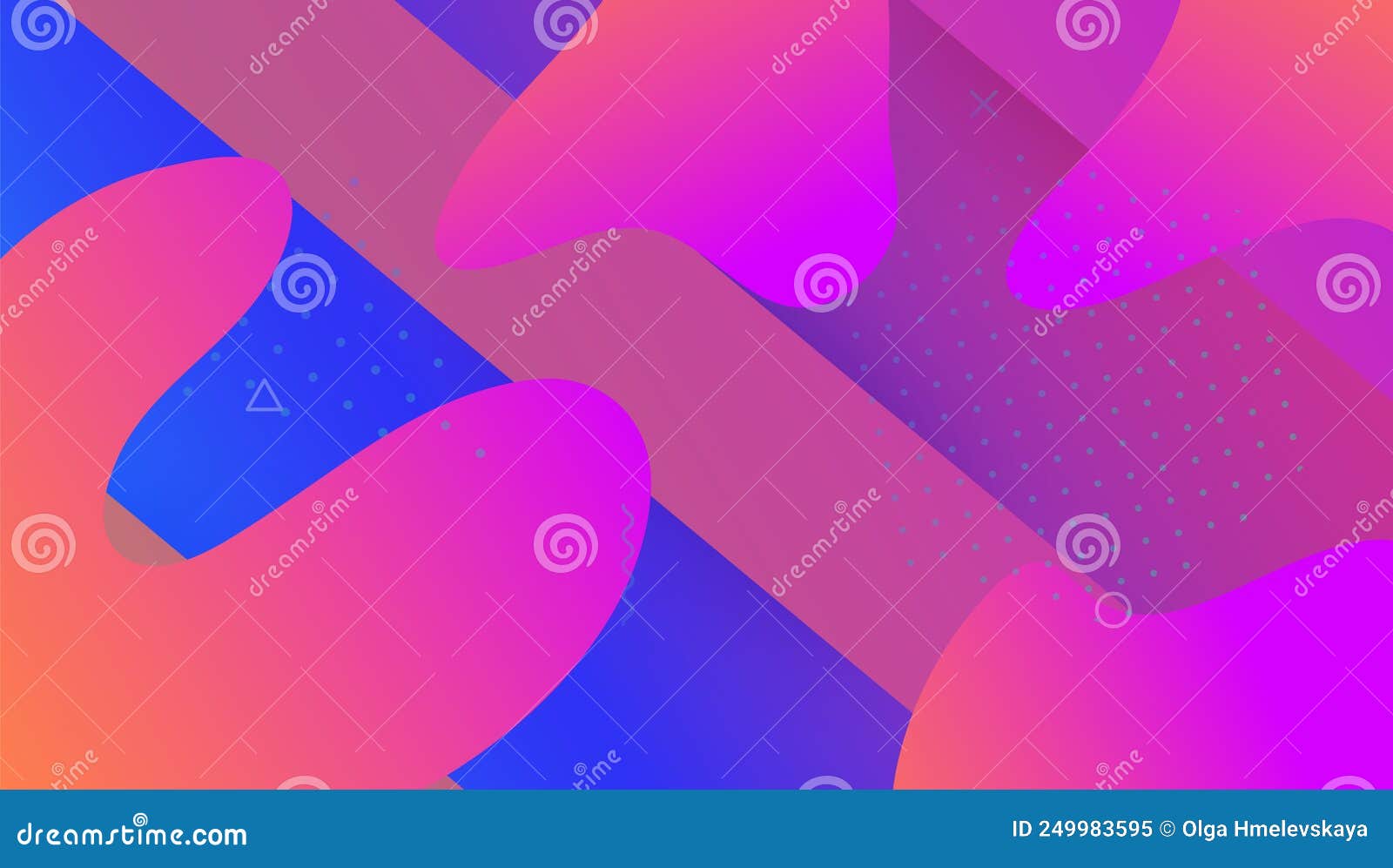 Abstract Design. Flat Liquid Shape. Creative Backdrop Stock Vector ...