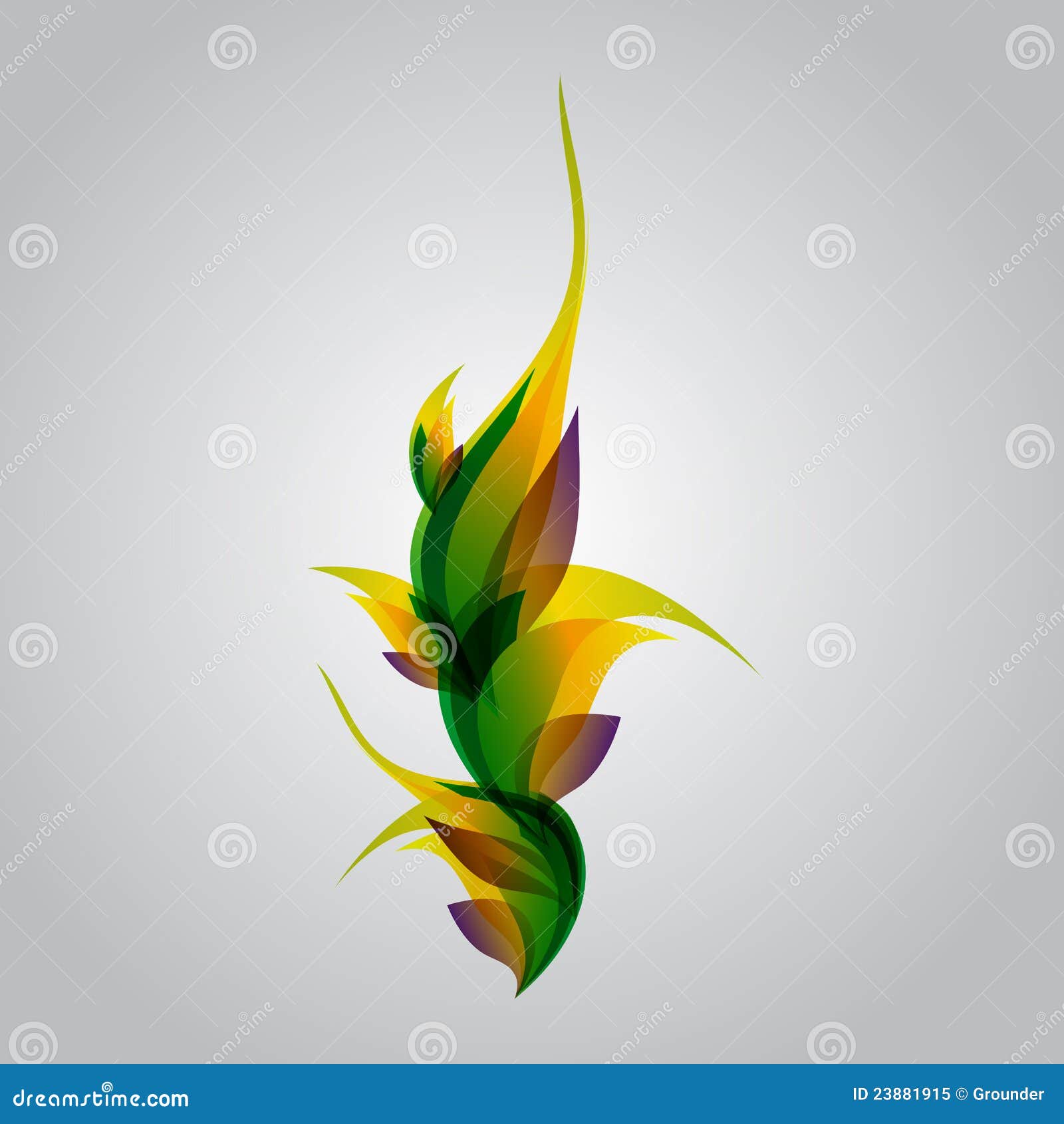 Abstract design flower stock vector. Illustration of beautiful - 23881915