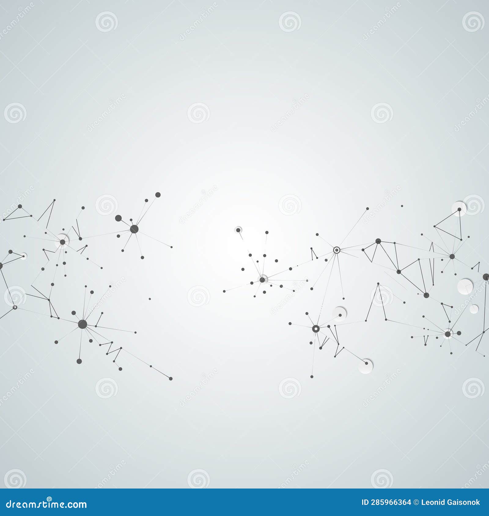 Abstract Design with Geometric Connect. Molecules Creative Graphic ...