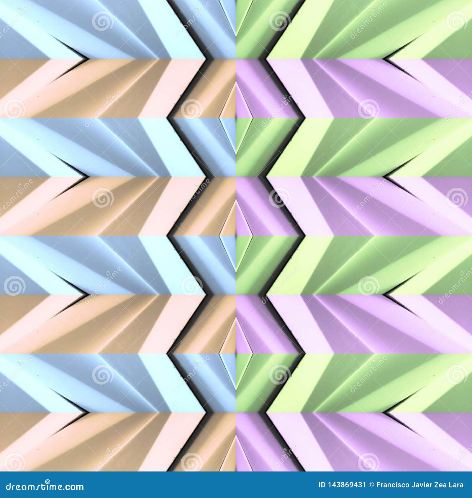 Abstract Design with Geometric Pattern in Pastel Colors, Background and ...