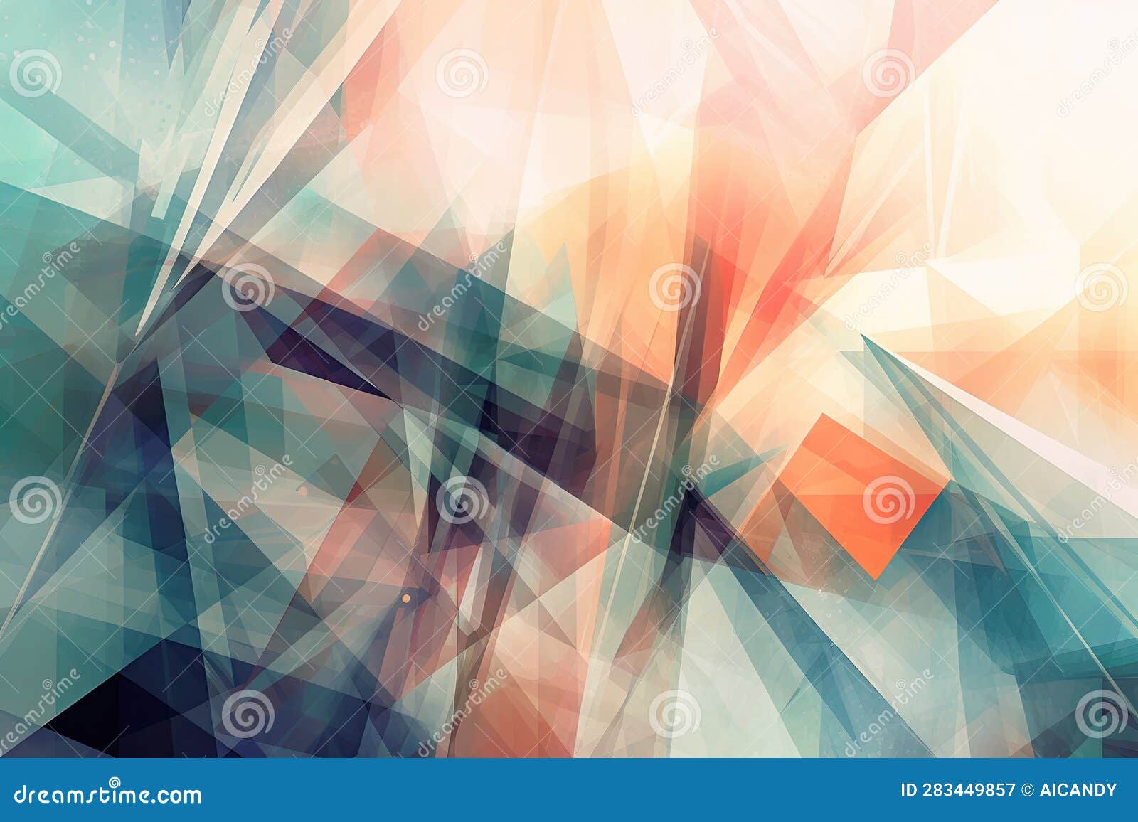 Abstract Design of Geometric Shapes and Lines with Transparent Overlays ...