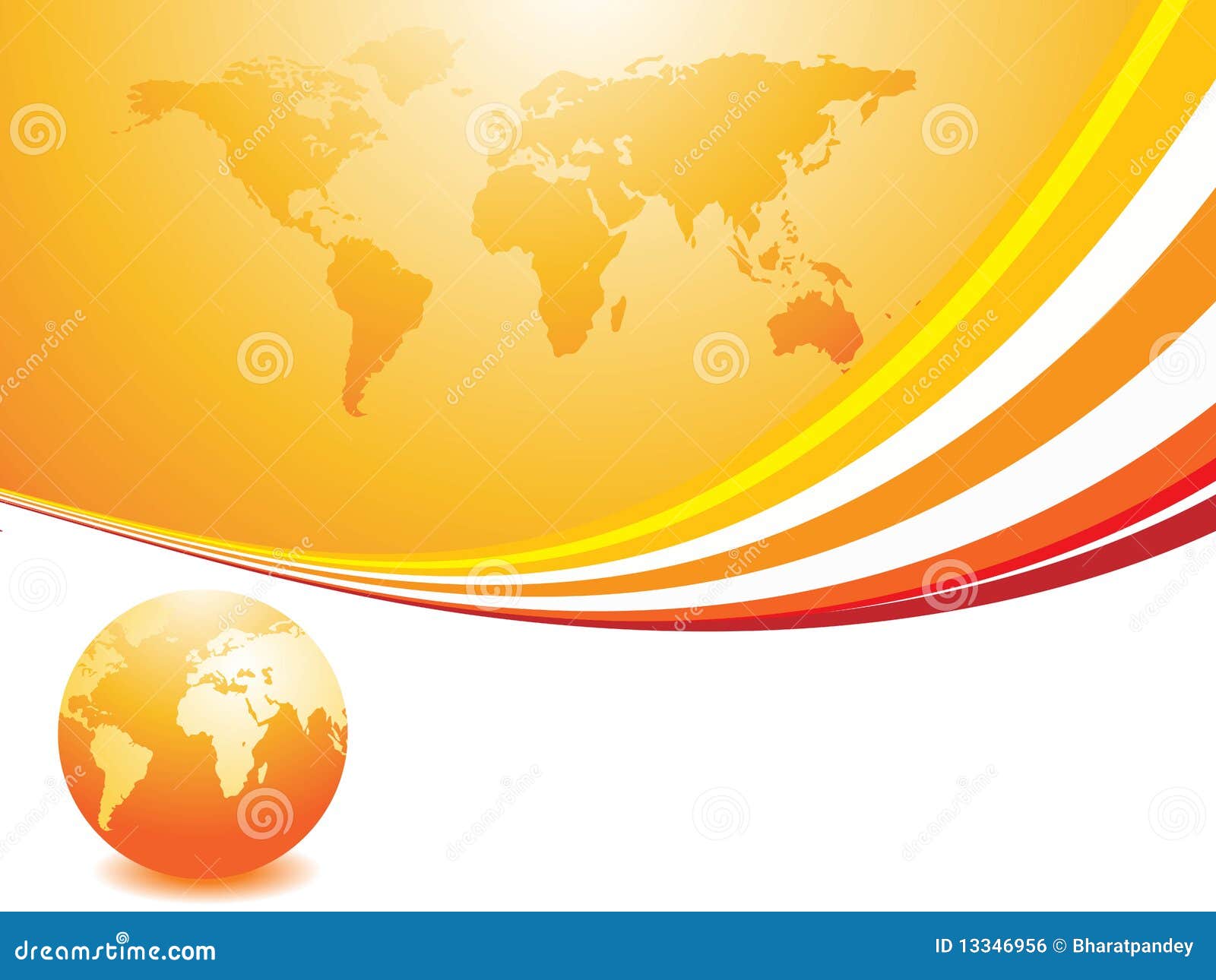 Abstract Design with Globe. Vector Illustration Stock Vector ...