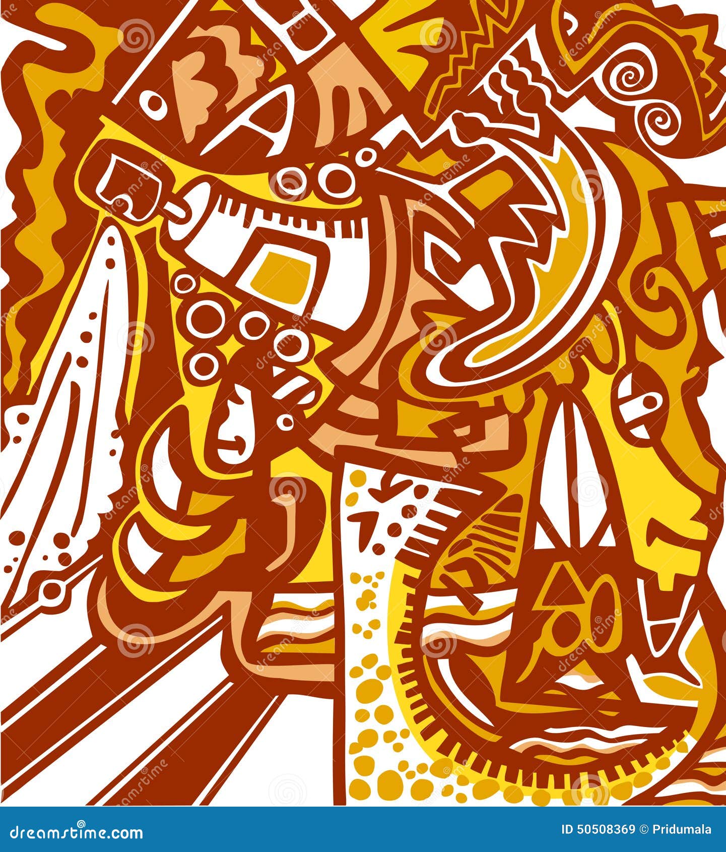 Abstract Design in Graffiti Style Stock Vector - Illustration of ...