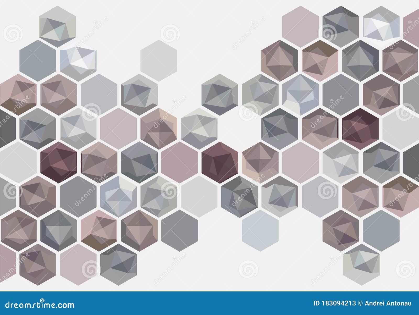 051_Abstract Design Hexagonal Shapes Background_3 Stock Vector ...