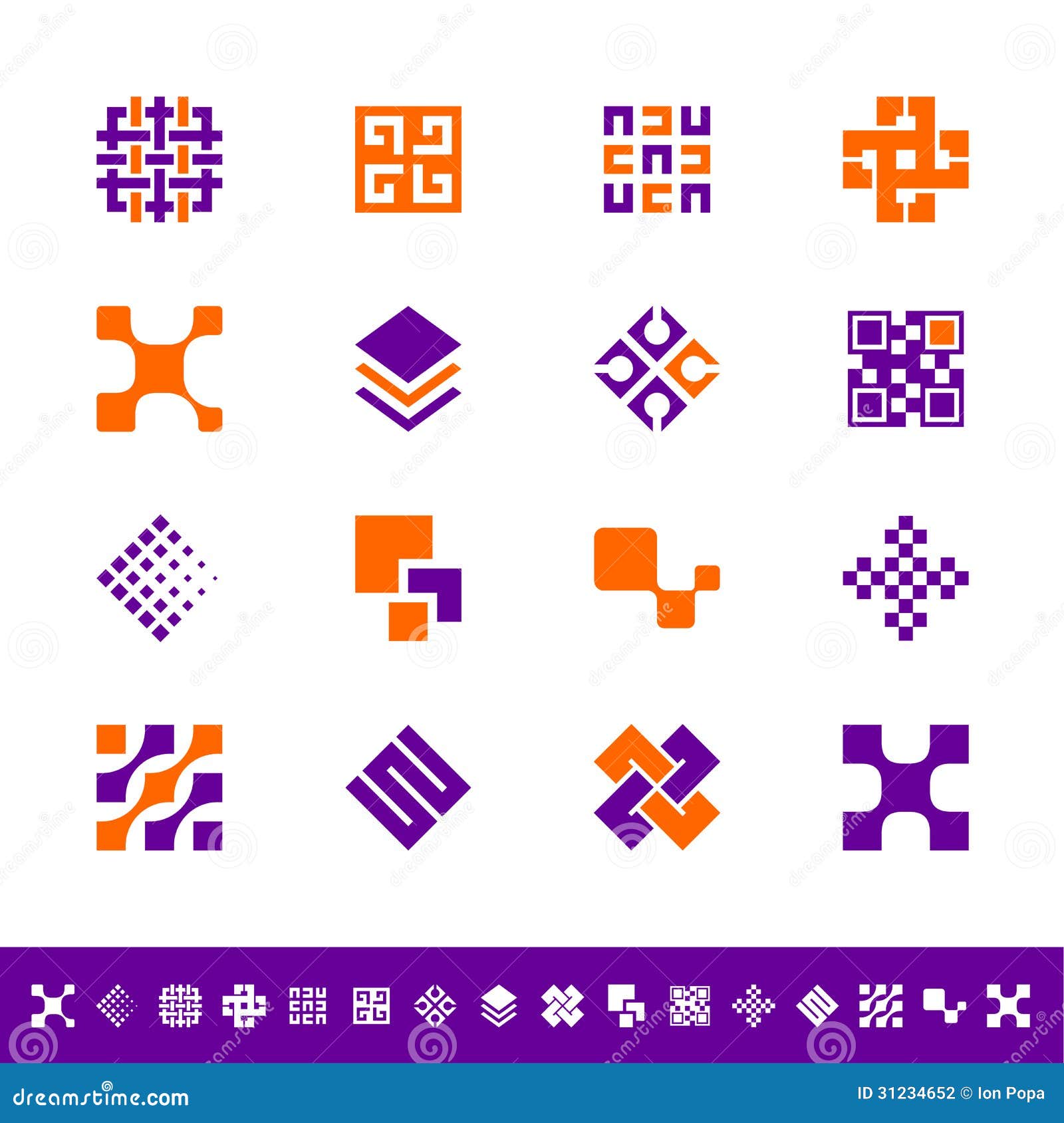 Abstract design icons stock vector. Illustration of ornate - 31234652