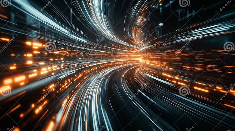 Abstract Design of Interlocking Arrows in Motion, Representing the Flow ...