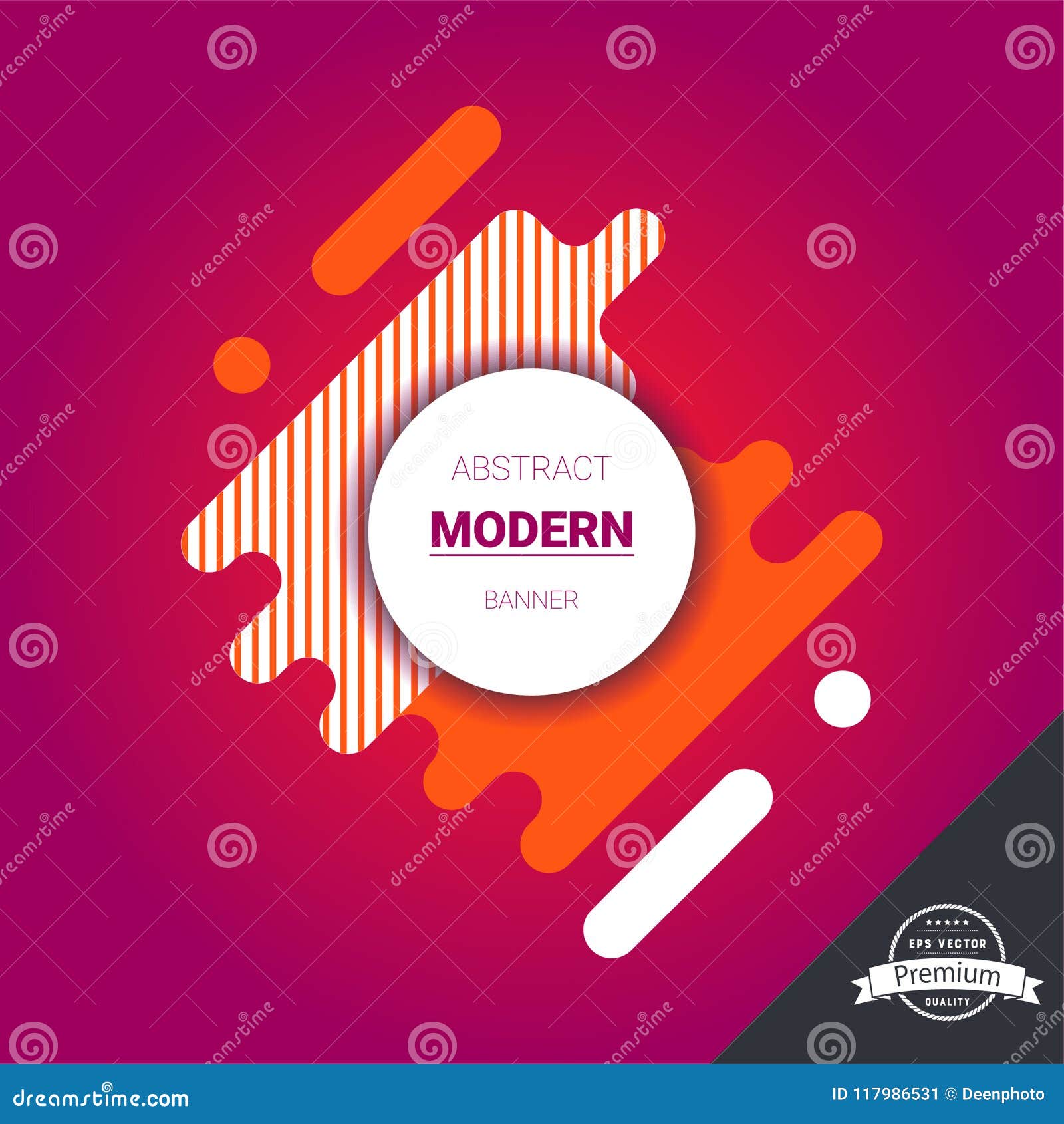 Purple Orange Liquid Line Banner Splatter Retro Design Stock ...