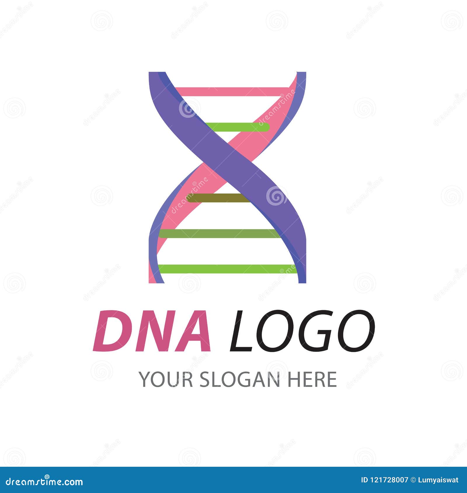 Abstract Design Logo DNA Molecule Vector Stock Vector - Illustration of ...