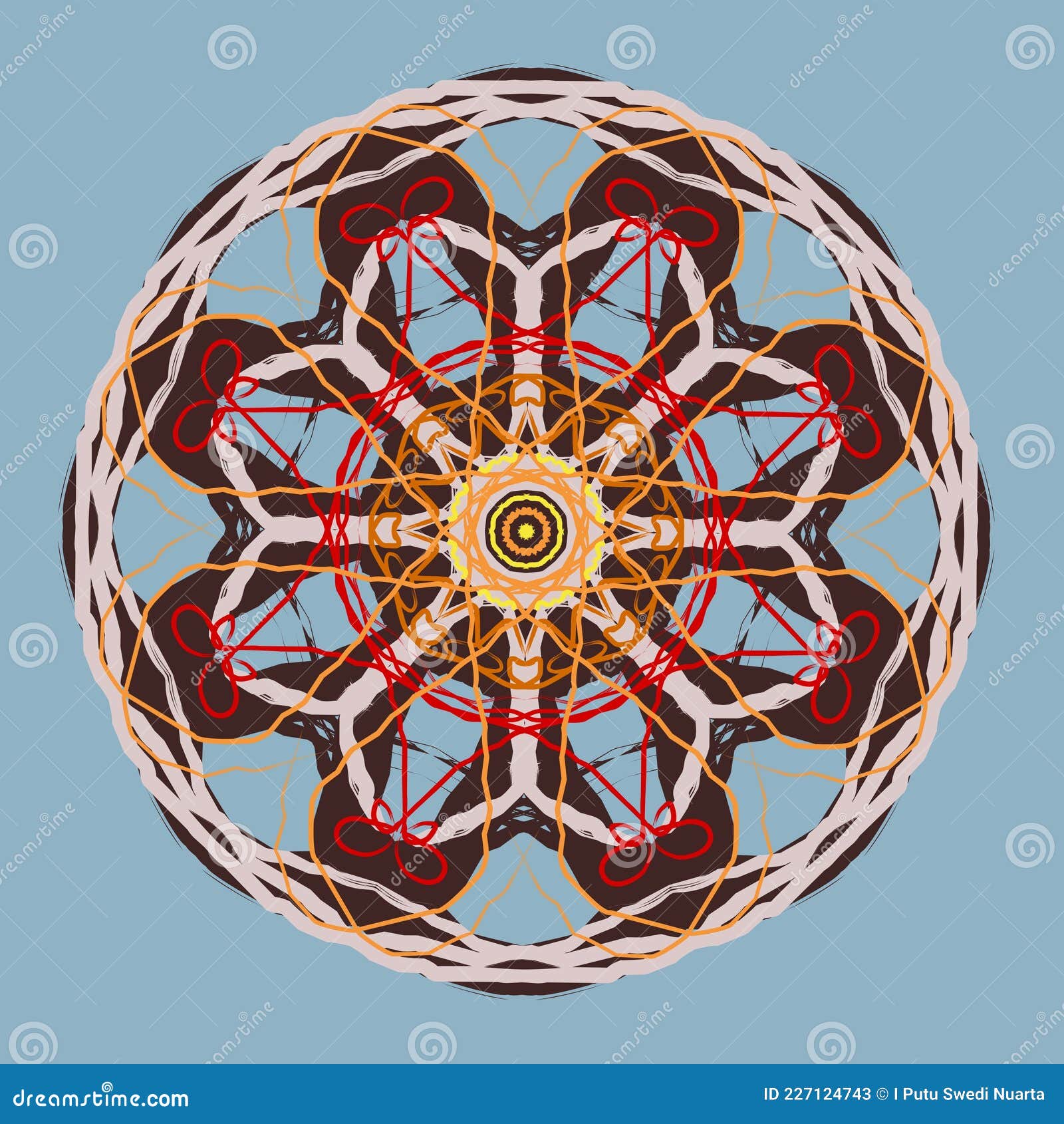 An Abstract Design of Mandala Stock Vector - Illustration of abstract ...