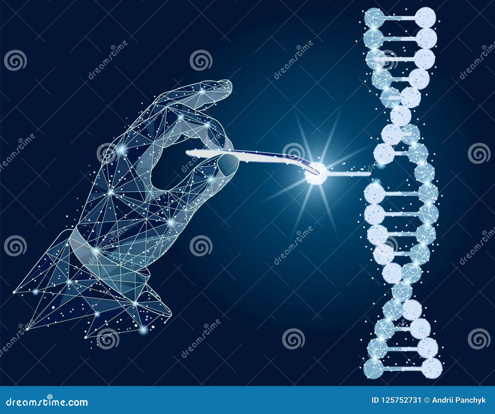 Abstract Design. Manipulation of DNA Double Helix with with Bare Hands ...