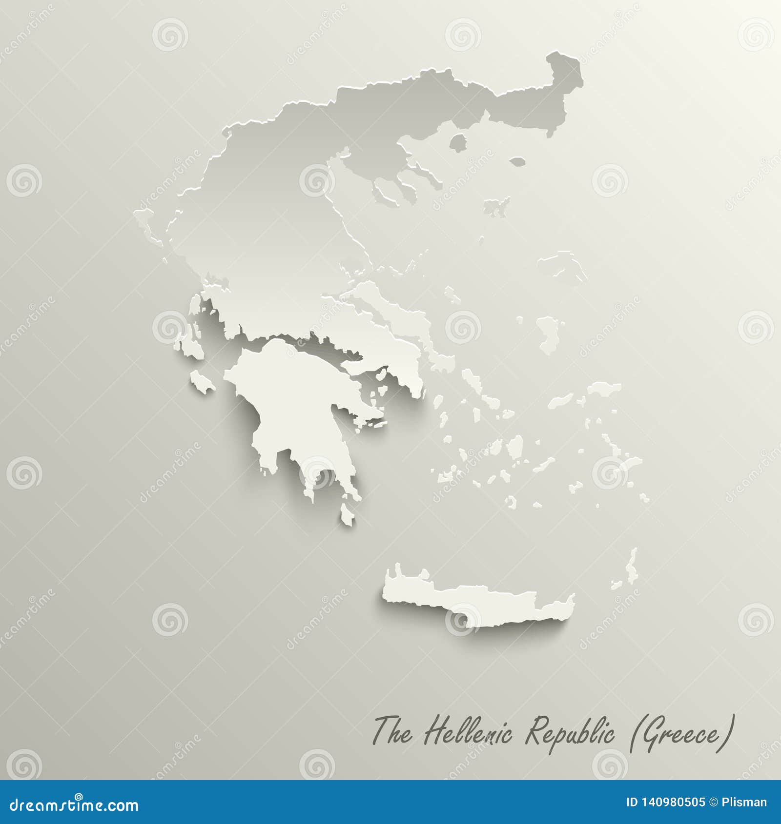Hellenic Republic Map Silhouette Vector Illustration | CartoonDealer ...