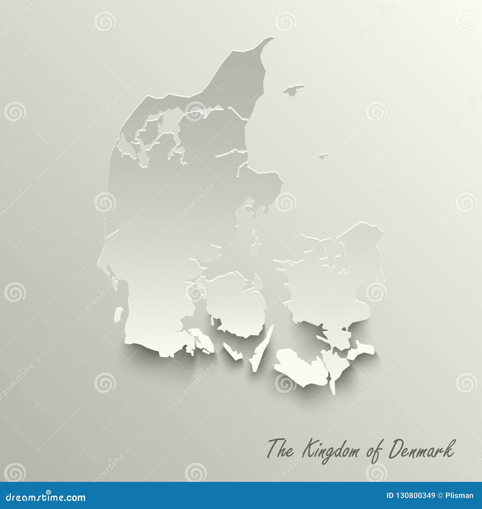 Abstract Design Map the Kingdom of Denmark Template Stock Vector ...