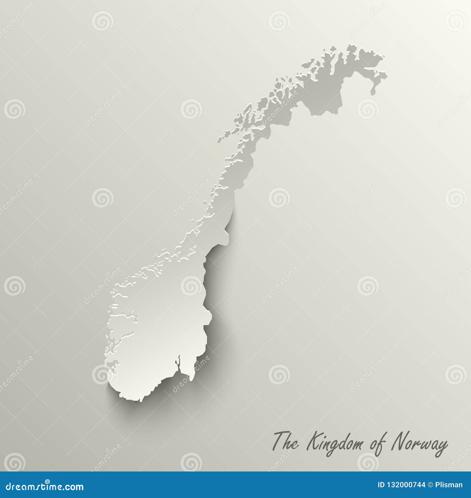 Abstract Design Map the Kingdom of Norway Template Stock Vector ...