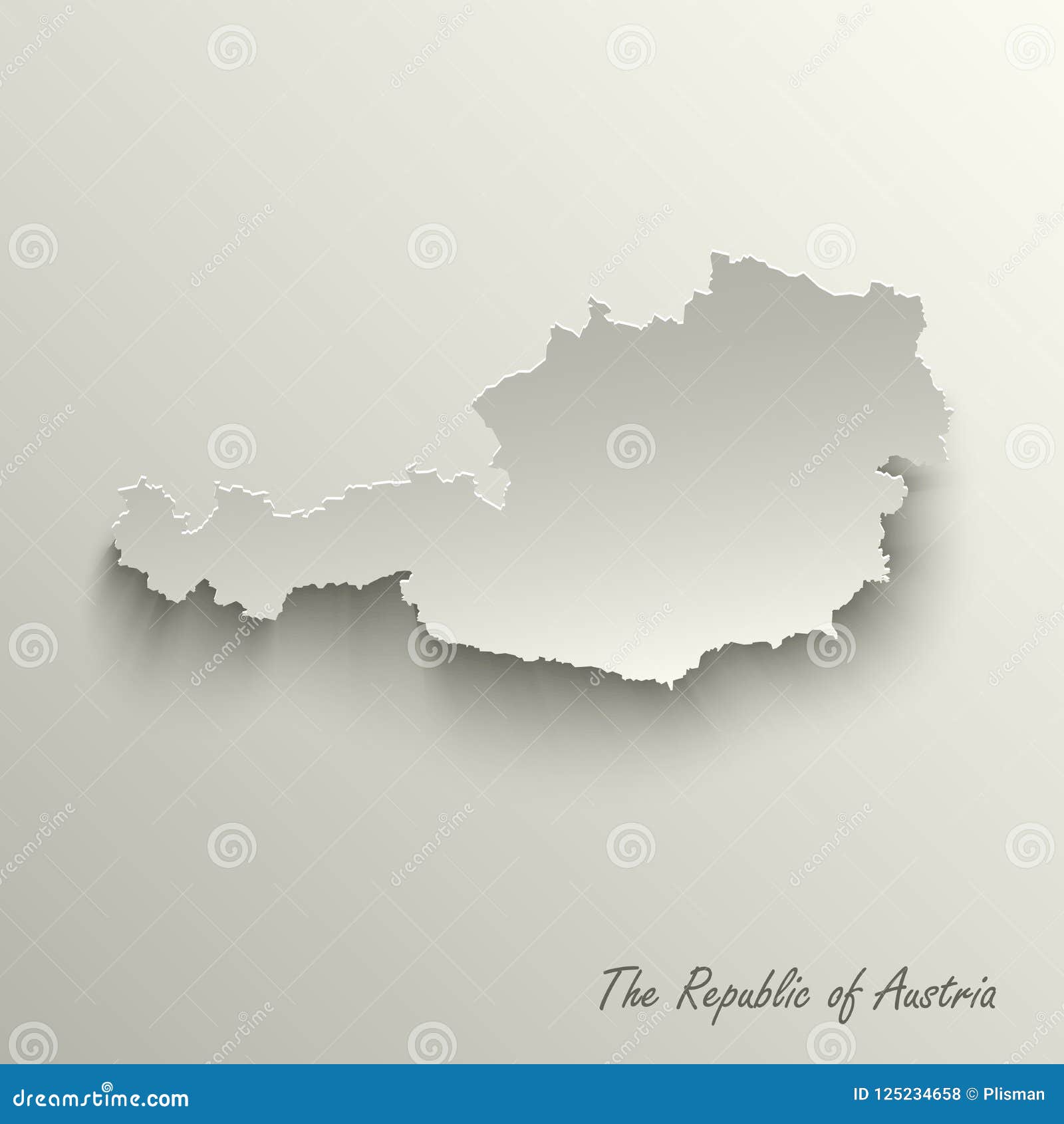 Abstract Design Map the Republic of Austria Template Stock Vector ...