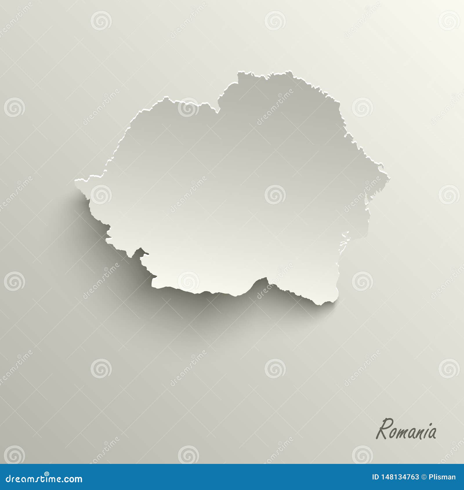 Abstract Design Map Romania Template Stock Vector - Illustration of ...