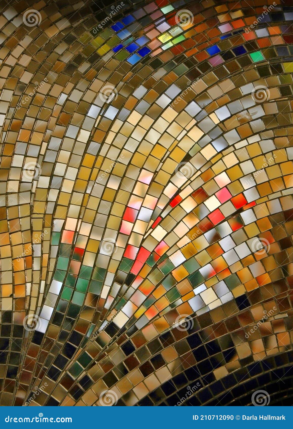Abstract Design Mosaic of Mirror Tiles Stock Photo - Image of geometric ...