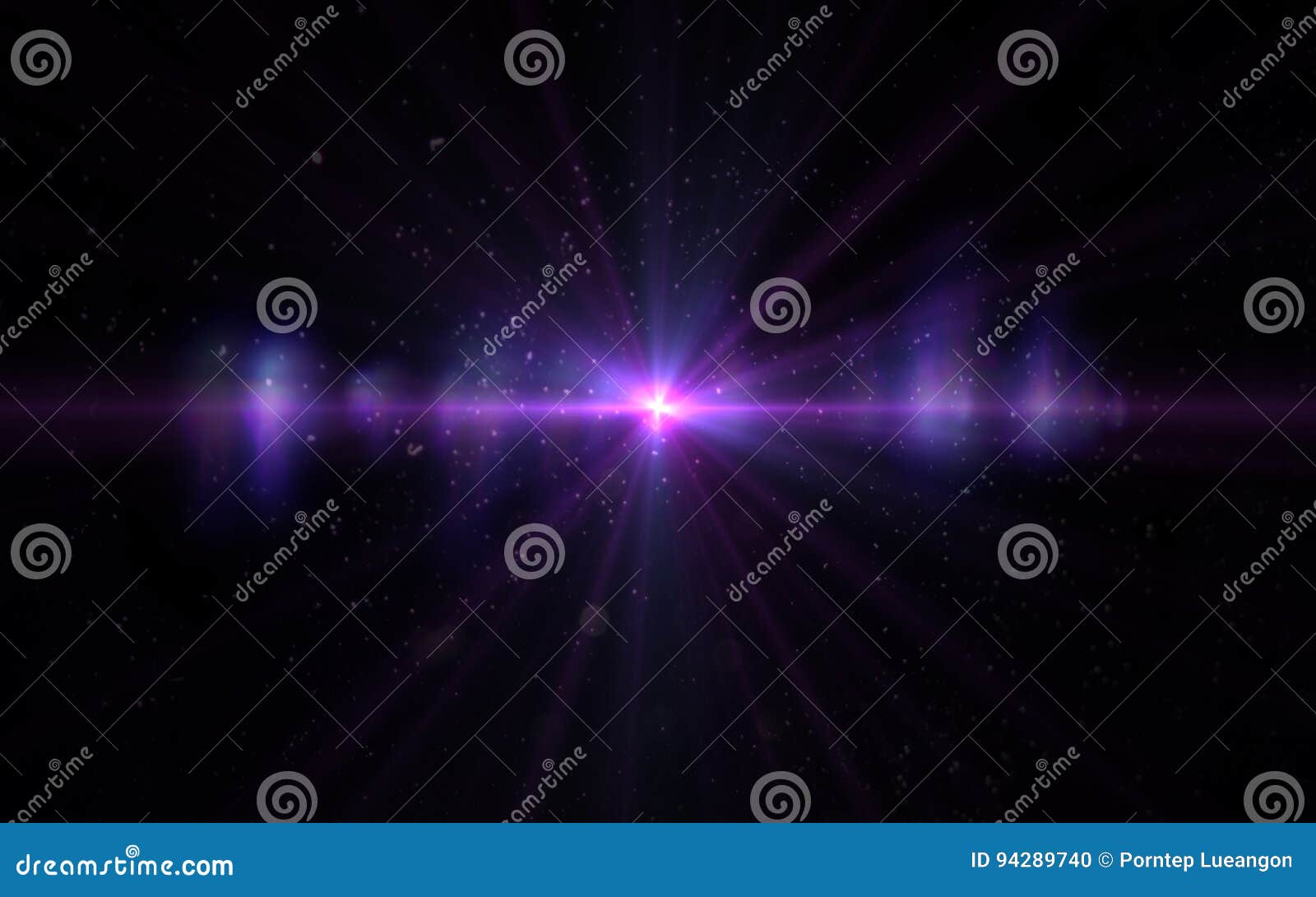 Abstract Design Natural Lens Flare in Space. Stock Illustration ...