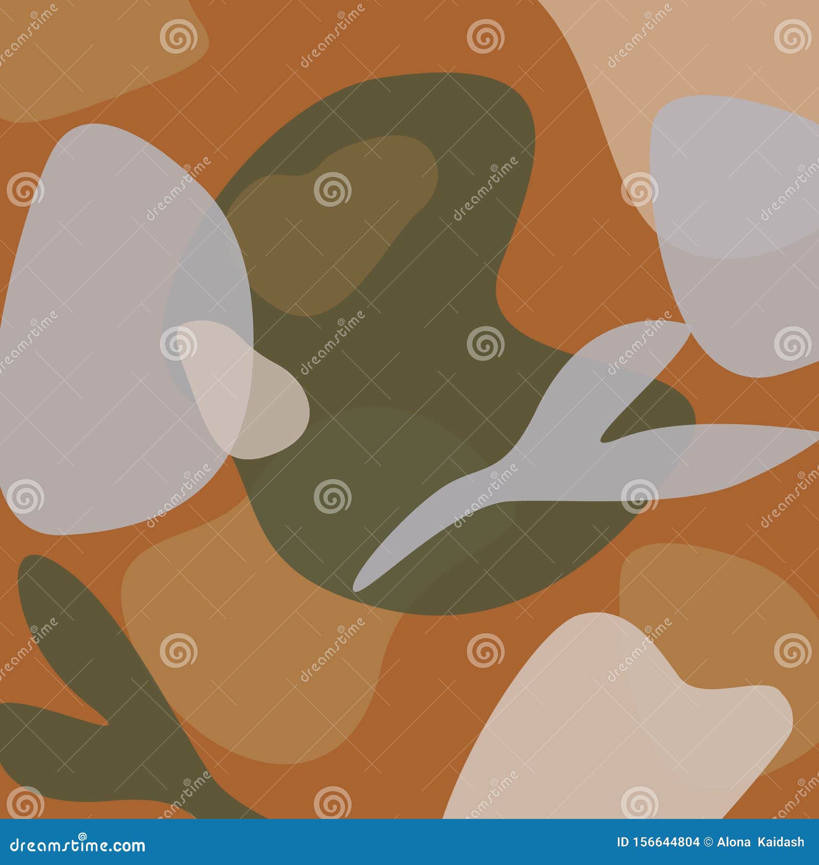 Abstract Design with Nature-inspired and Abstract Shapes. Stock Vector ...