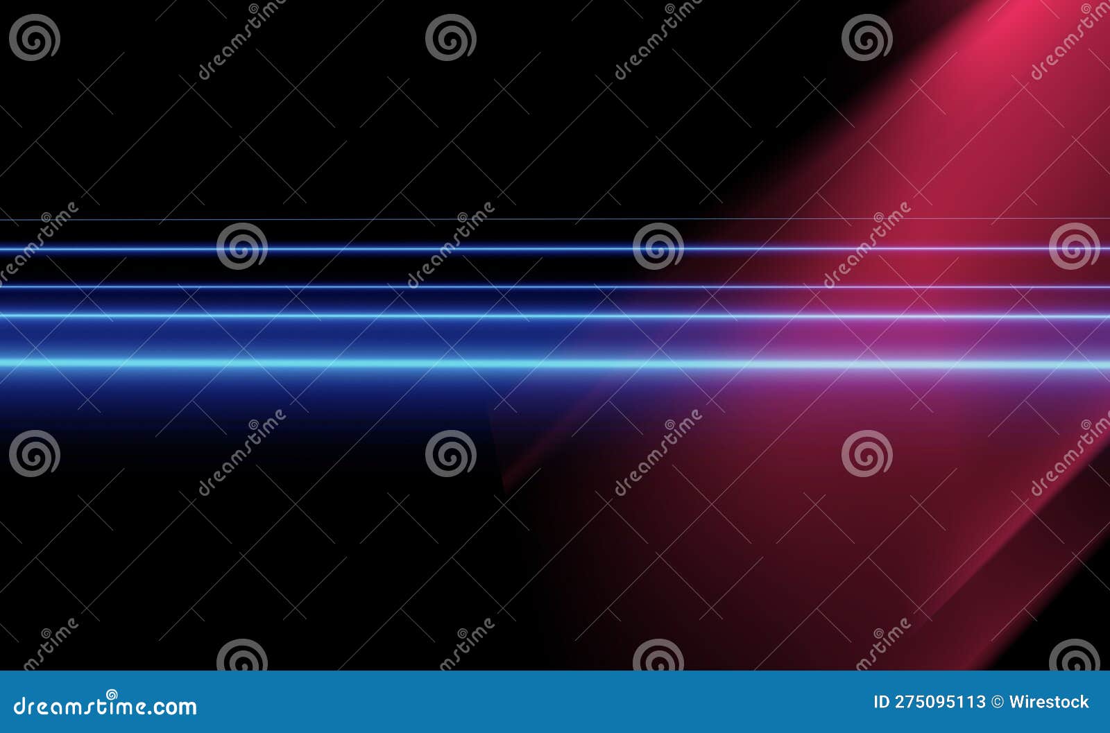 Abstract Design with Neon Light in Blue Theme Background Concept Stock ...